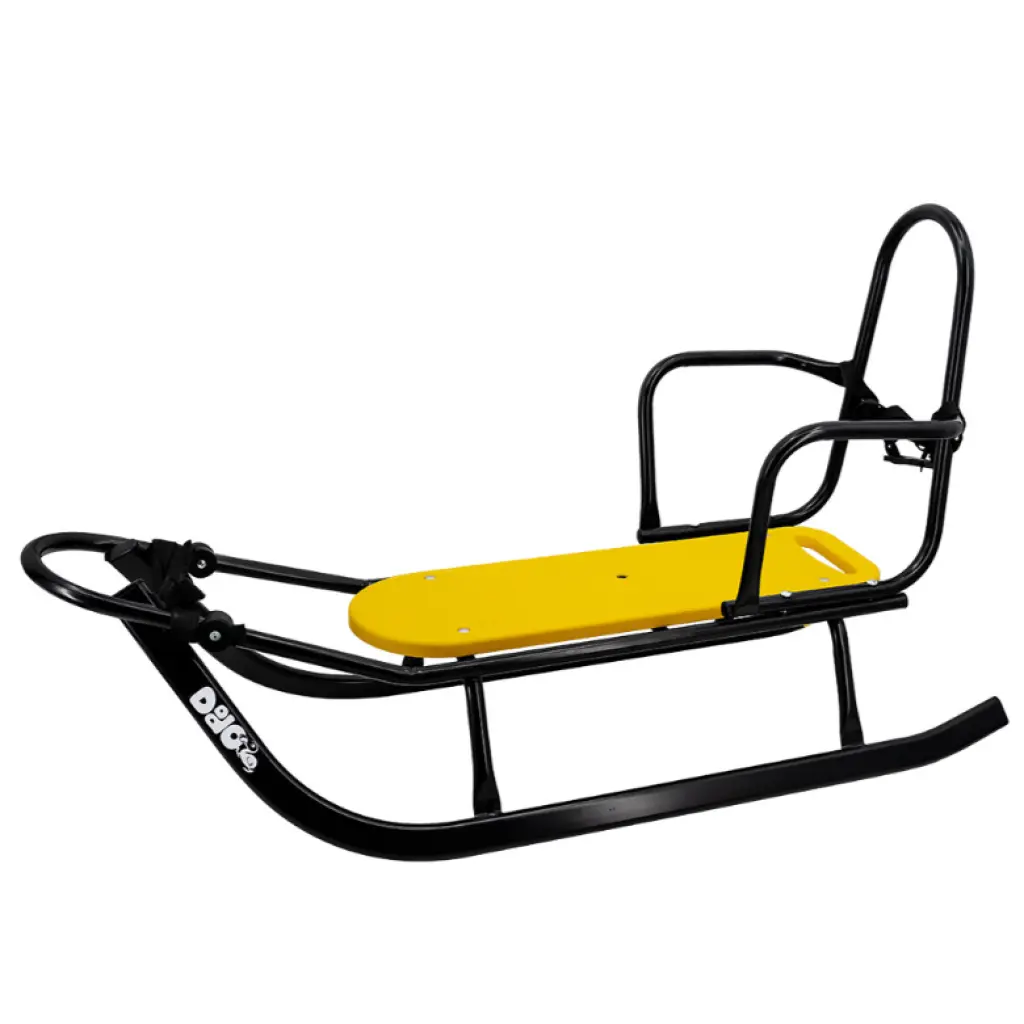 Metāla ragavas ar atzveltni un jostu Dodo Adas Yellow - BernuVeikals.lv