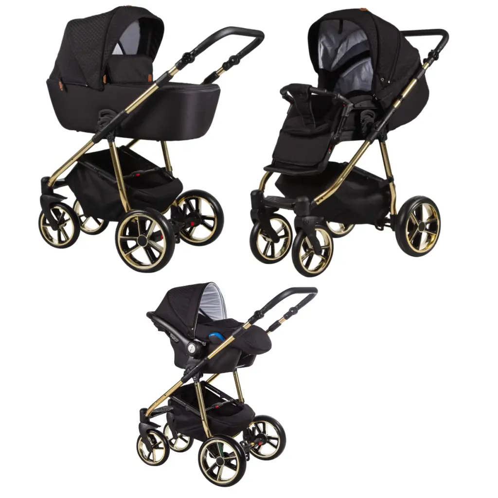 Baby Merc La Noche Limited LNL/LNL08/ZE Bērnu Ratiņi 3in1 - BernuVeikals.lv