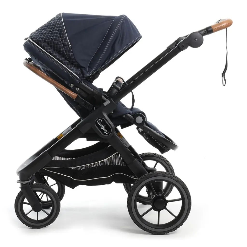 Emmaljunga NXT90 De Luxe Crystal Black Outdoor black frame Bērnu Ratiņi ...