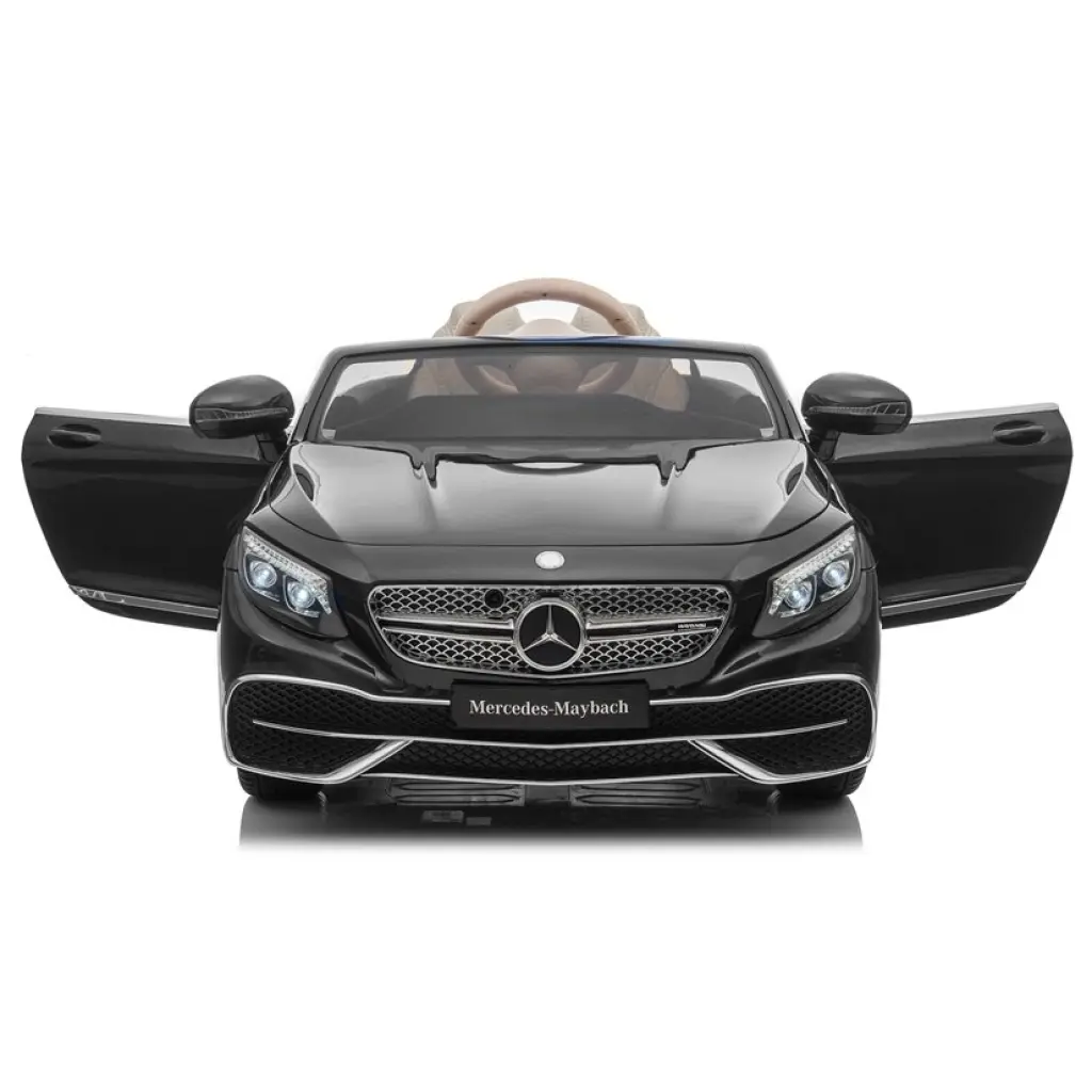 Mercedes Maybach Electric Ride On Car - Black Painted - BernuVeikals.lv